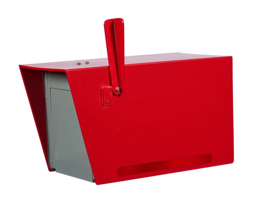Mailbox Duraline Modern Style Red – Dundalk Plastics Inc.